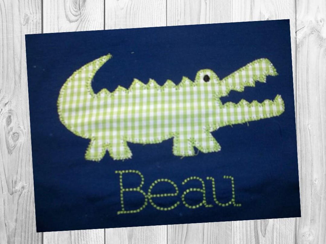 Gator - Alligator - Short Sleeve Appliqued Tshirt - Infant and Toddler ...