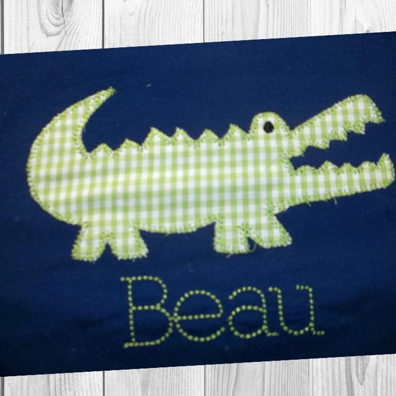 Alligator Applique - Etsy