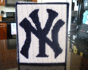 Yankees Plastic Canvas Tissue Box Cover - Etsy