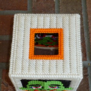 Frankenstein Plastic Canvas Tissue Box Cover - Etsy