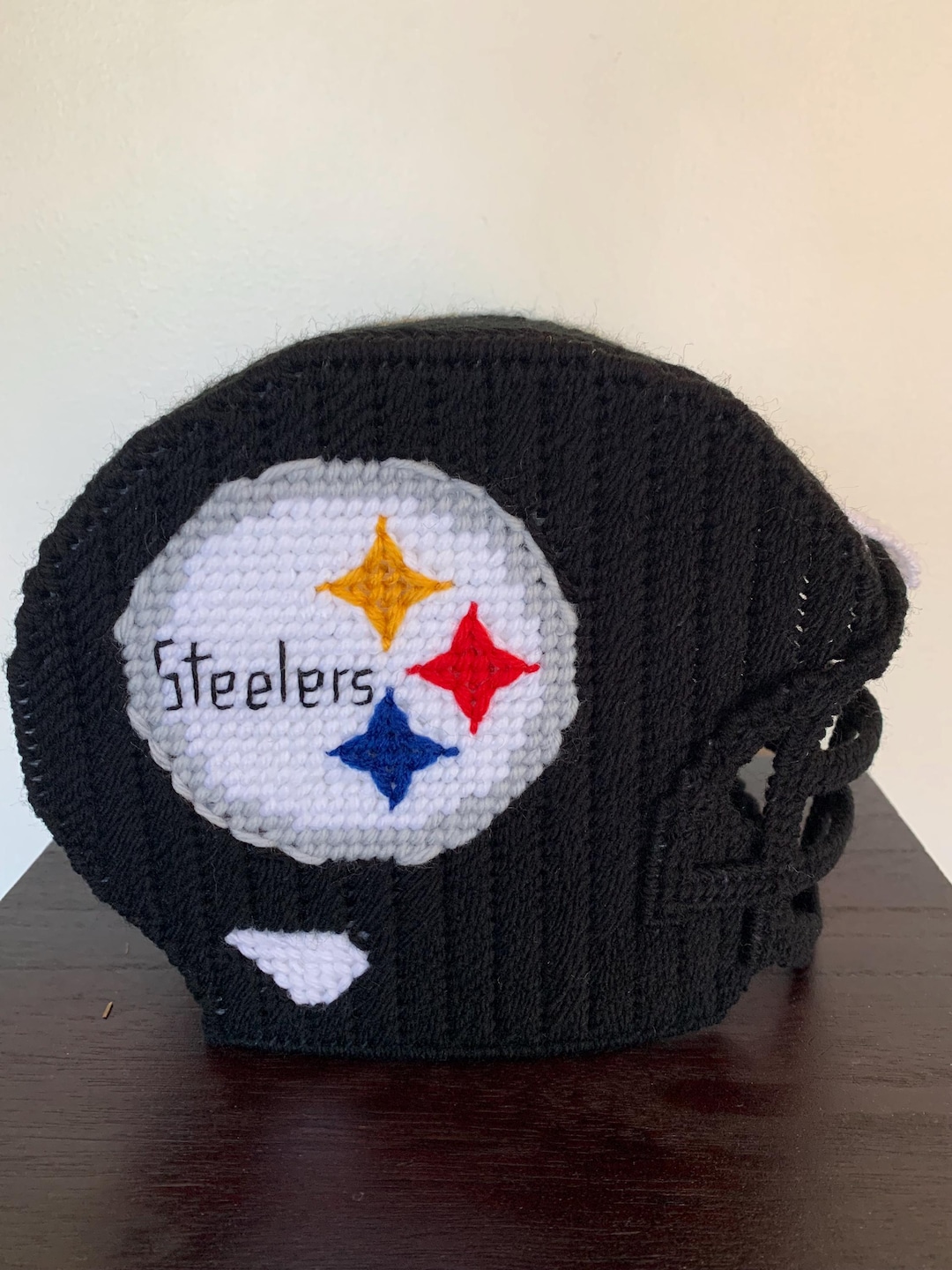 Pittsburgh Steelers Plastic Canvas Football Helmet Tissue Box Cover - Etsy