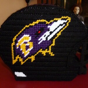 Baltimore Ravens Plastic Canvas Football Helmet Tissue Box Cover - Etsy