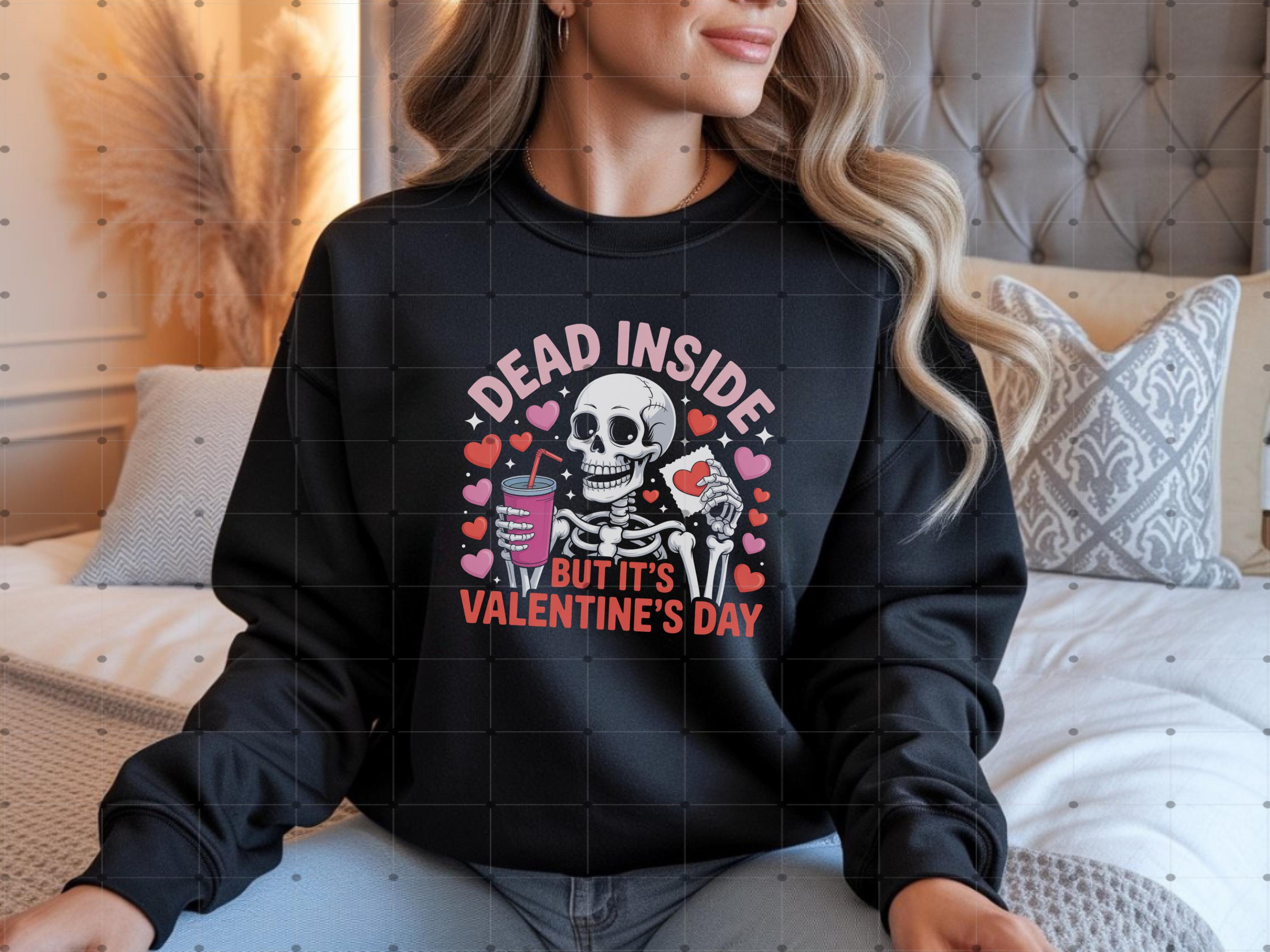 Funny Skeleton Valentine's Day PNG - Sarcastic Digital Design - Etsy