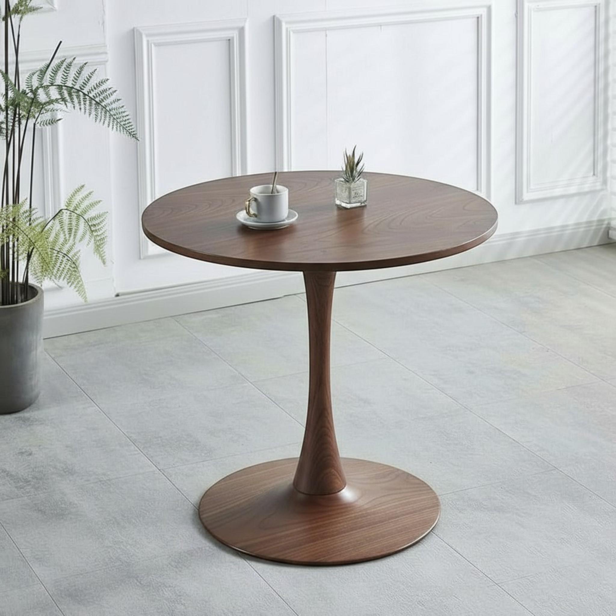 Solid Walnut Round Dining Table | Handcrafted Modern Rustic - Etsy