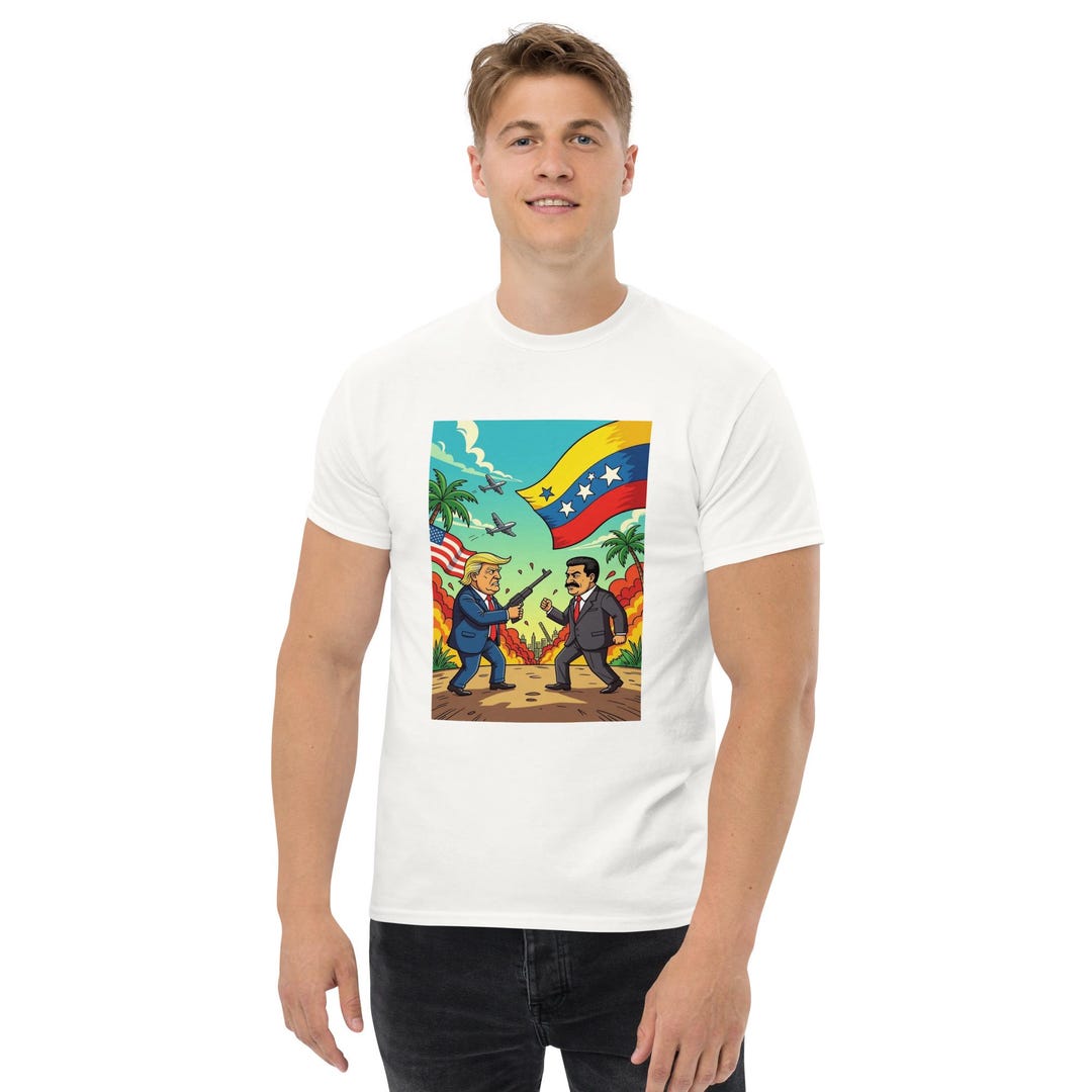 Trump MAGA 2025 Tee: USA Vs Venezuela Political Humor Shirt - Etsy