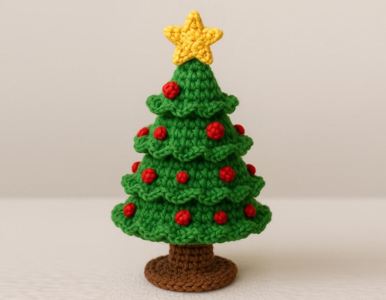 Amigurumi Christmas Tree Crochet Pattern PDF | Mini Tree Plush Tutorial ...
