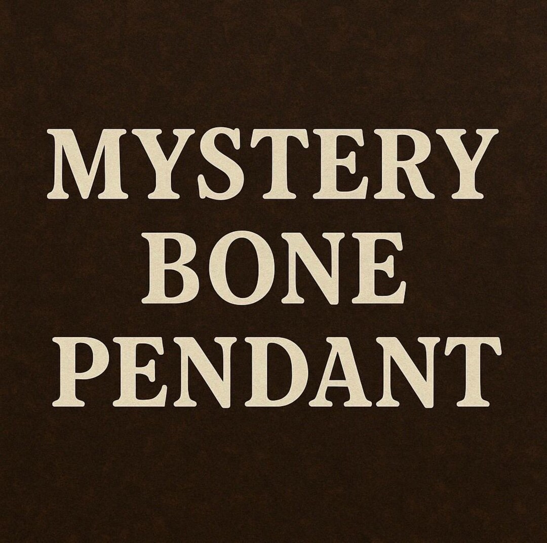 Mystery Bone Pendant! - Etsy