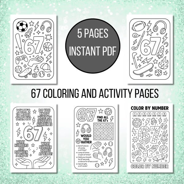 67 Colouring - Etsy