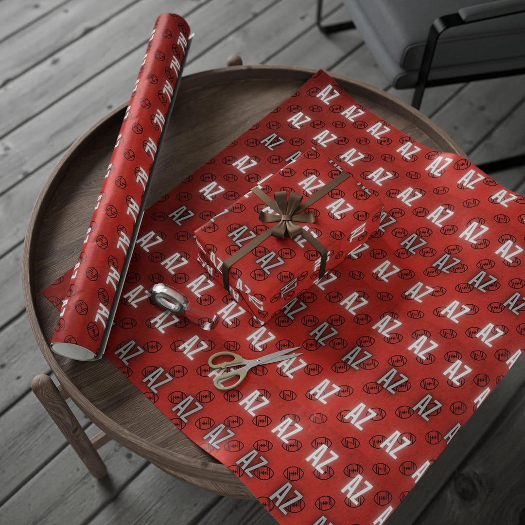 AZ Inspired Football Fan Wrapping Paper - Etsy
