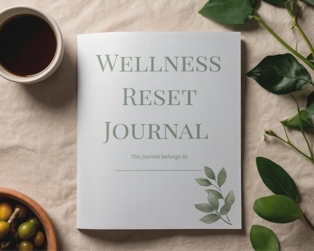 Wellness Reset Journal | Printable + Canva Template | Daily Tracker ...