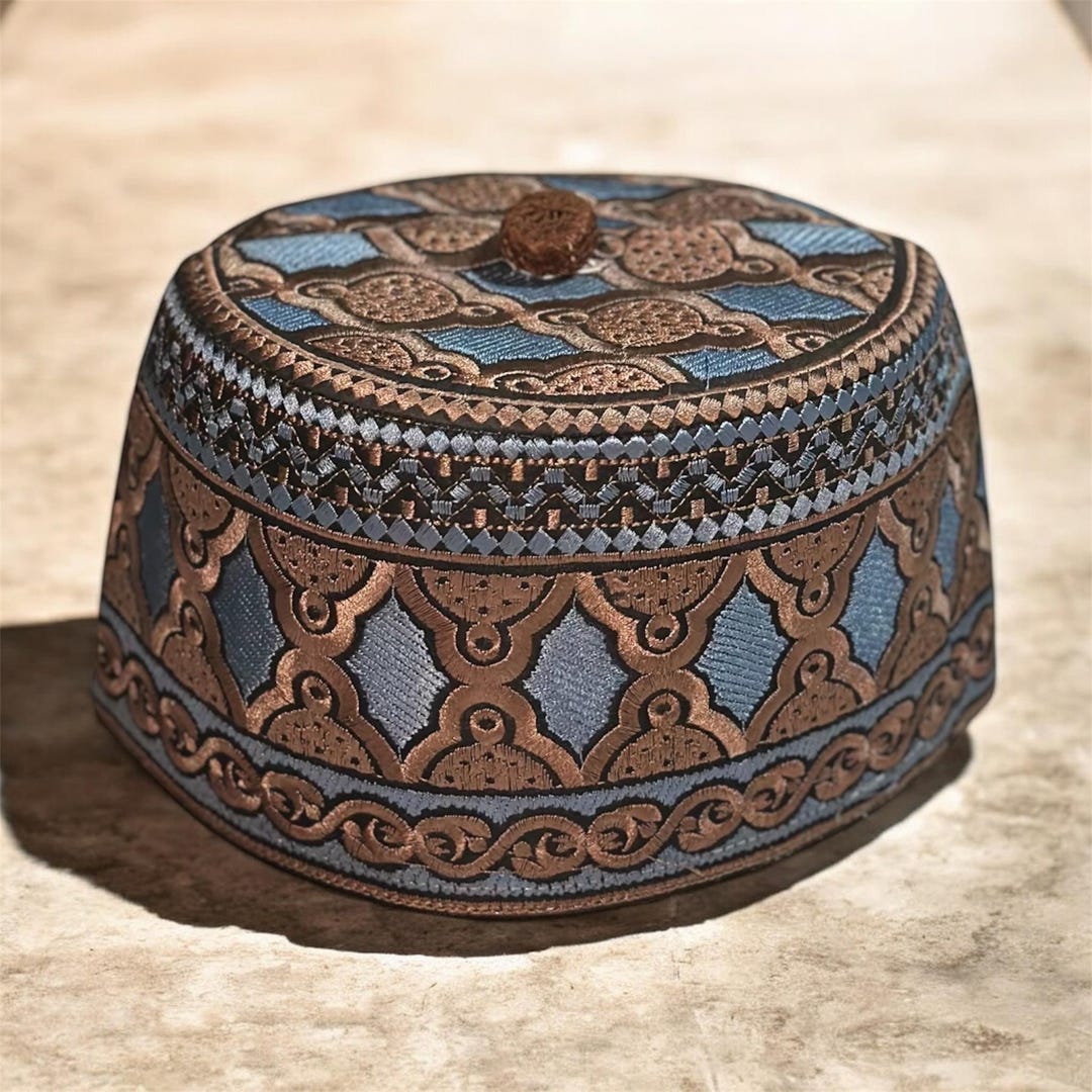 African Traditional Embroidery Kufi Hat - Etsy