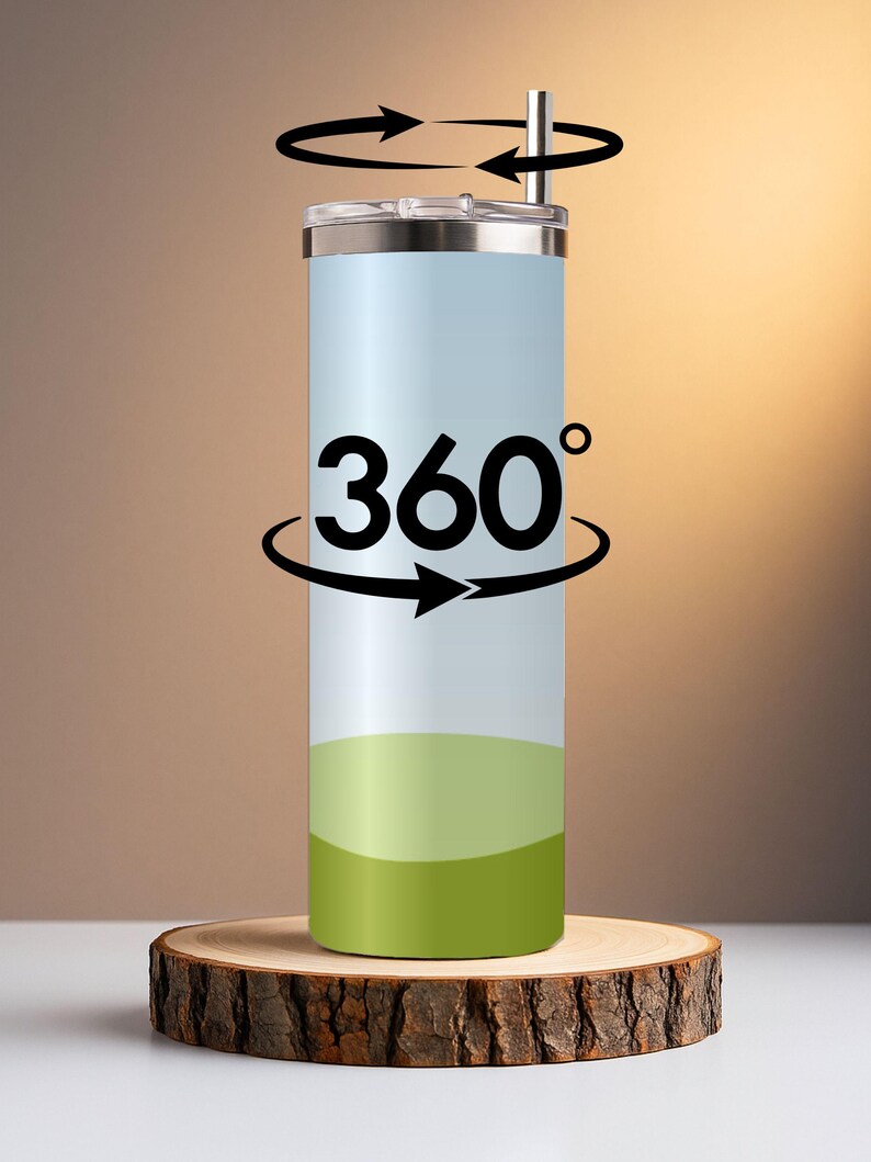 20oz Rotating Tumbler Mockup Video | Canva Drag and Drop Tumbler ...