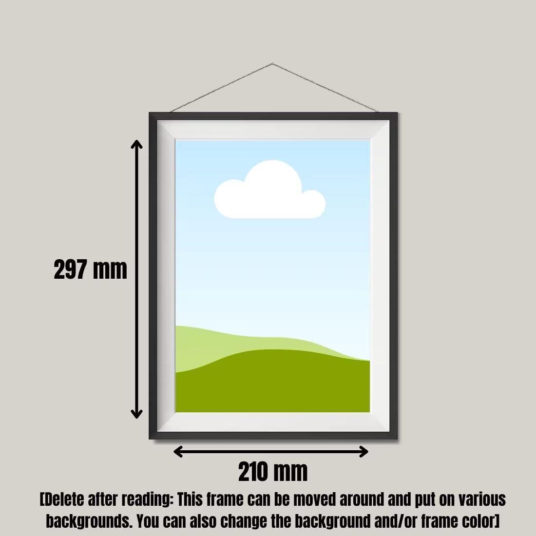 ISO A-series Size Chart Template for Wall Art & Print Sizes A0–A7 ...