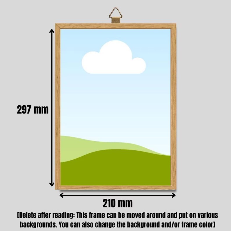 ISO A-series Size Chart Template for Wall Art & Print Sizes A0–A7 ...