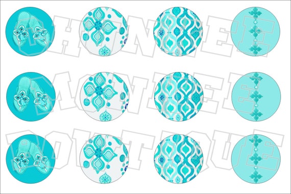 Made to Match Gymboree M2MG Aqua Summer Bottlecap Image Sheet - Etsy