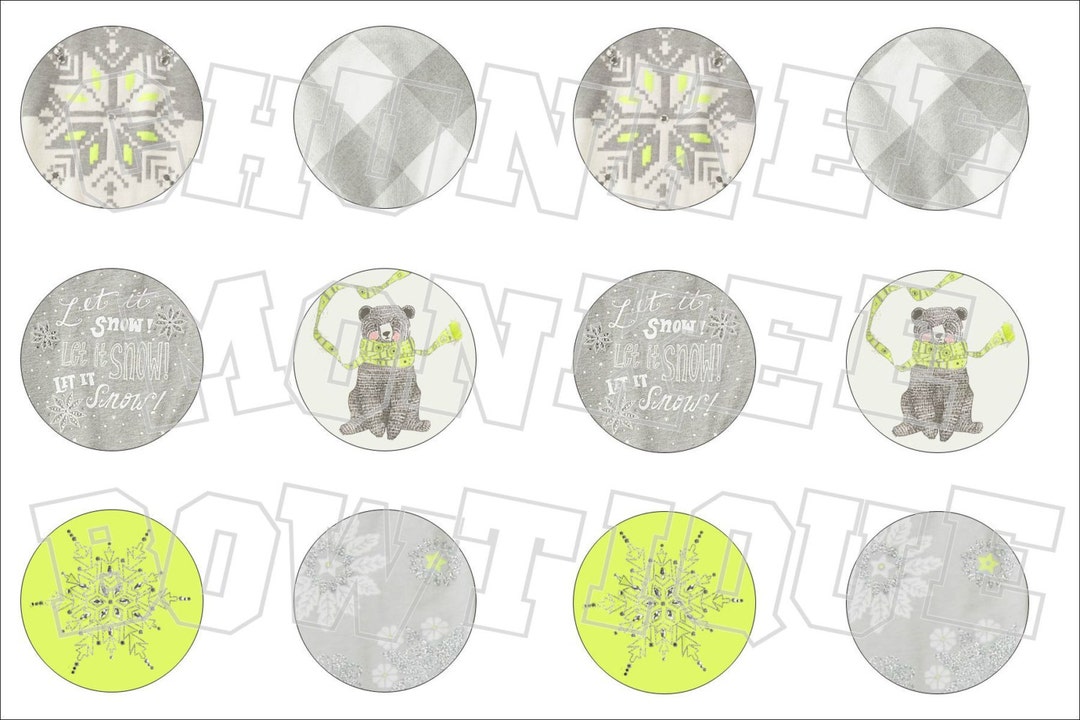 Made to Match Gymboree M2MG Cozy Ski Lodge Bottlecap Image - Etsy