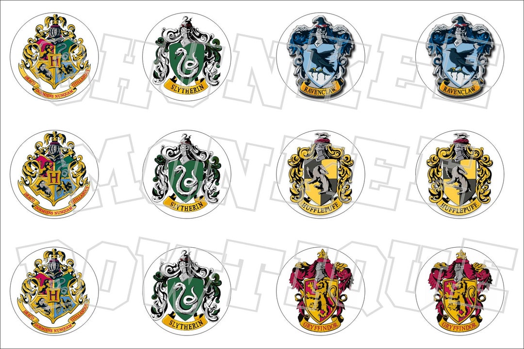 Hogwart's School of Witchcraft and Wizardry House Crests Bottlecap ...