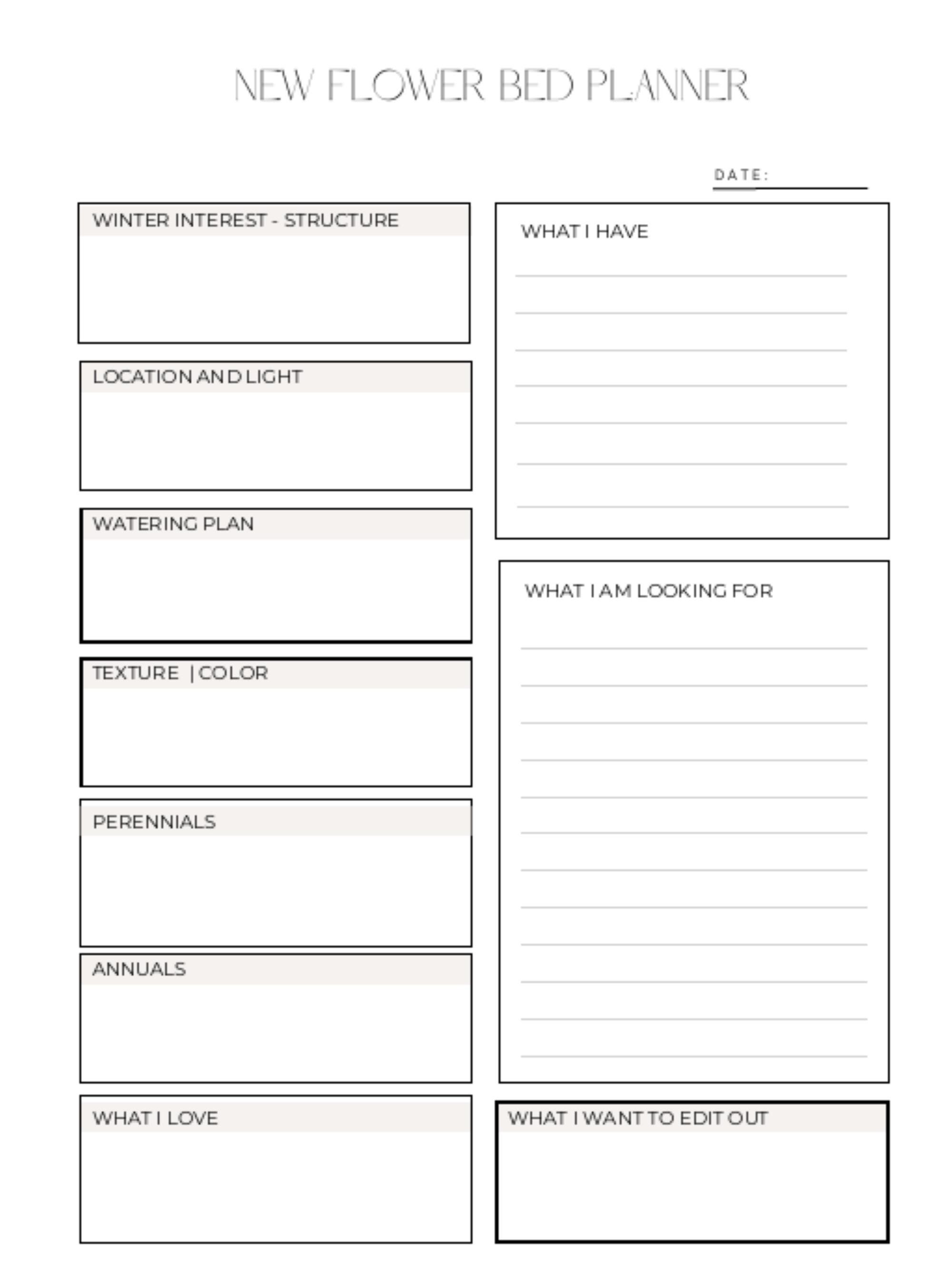 Printable Interactive Garden Planning Pages | Inspired by Garden Answer ...