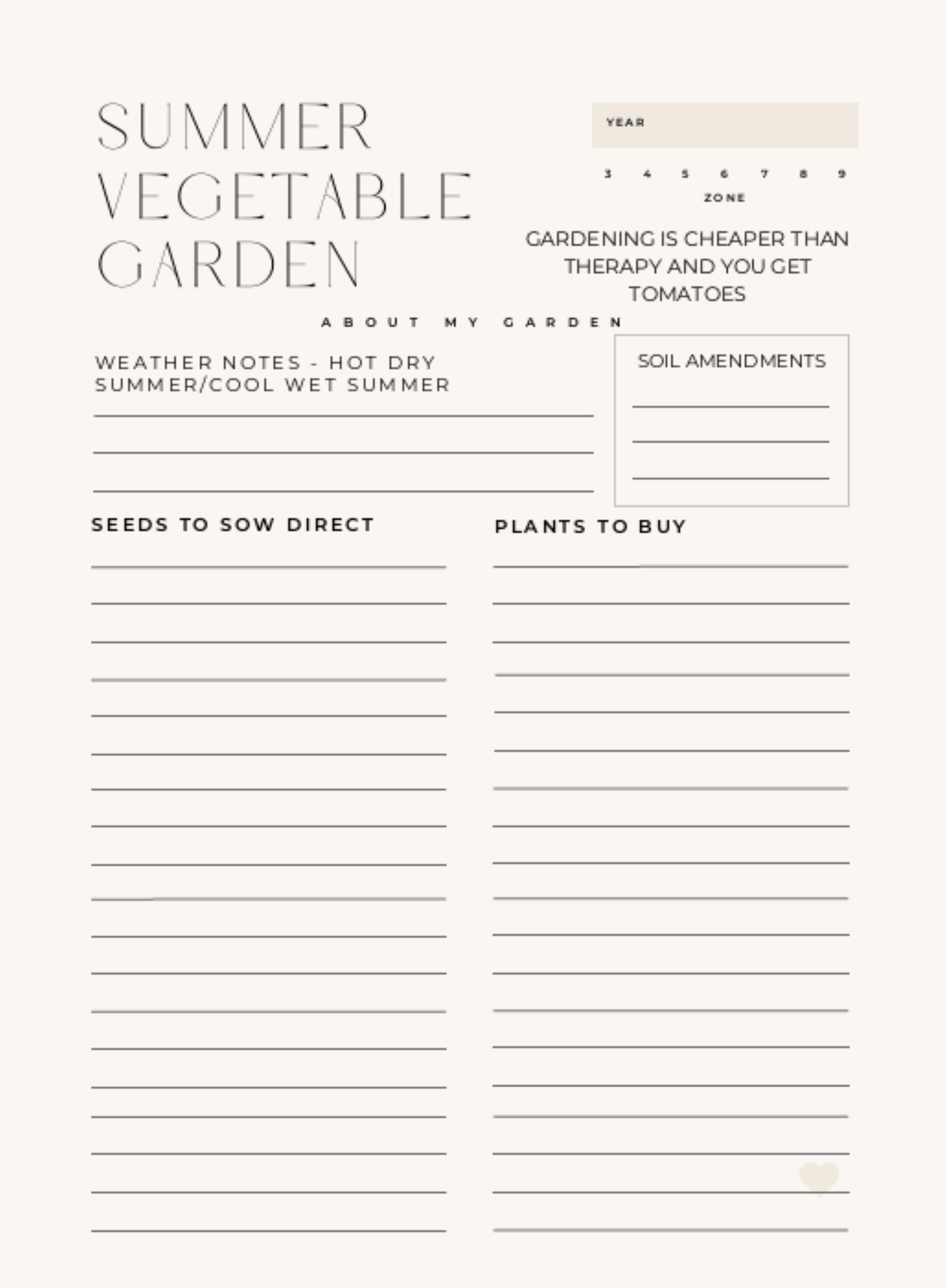 Printable Interactive Garden Planning Pages | Inspired by Garden Answer ...
