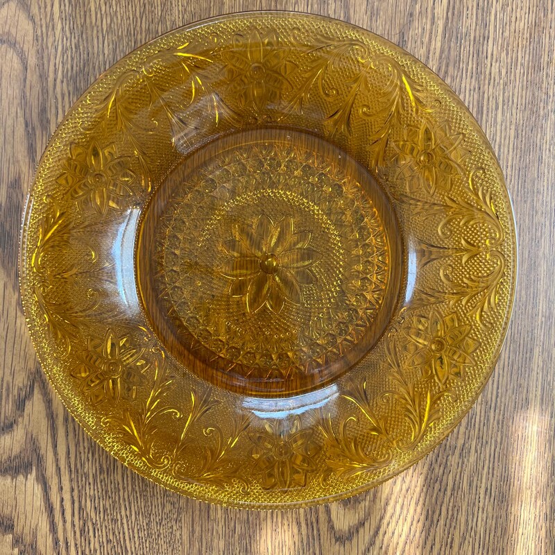 Amber Glass Plates - Etsy