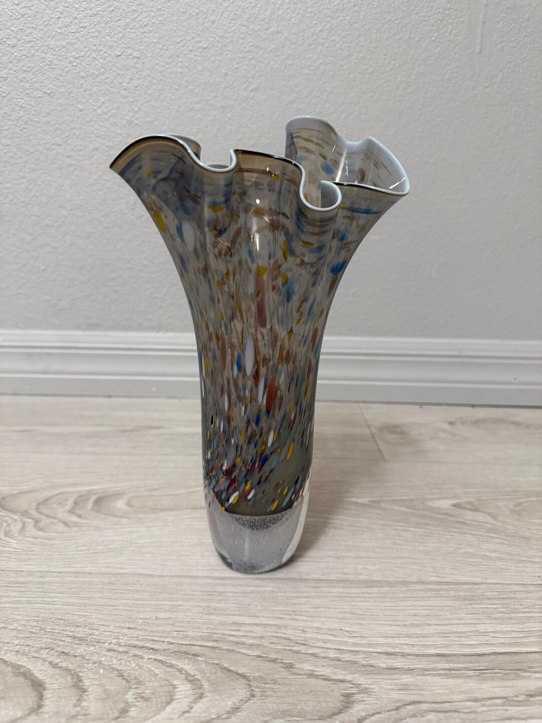 F&C Fatima Campo Crystal Confetti Ruffled Vase by Adam Jablonski (2000 ...