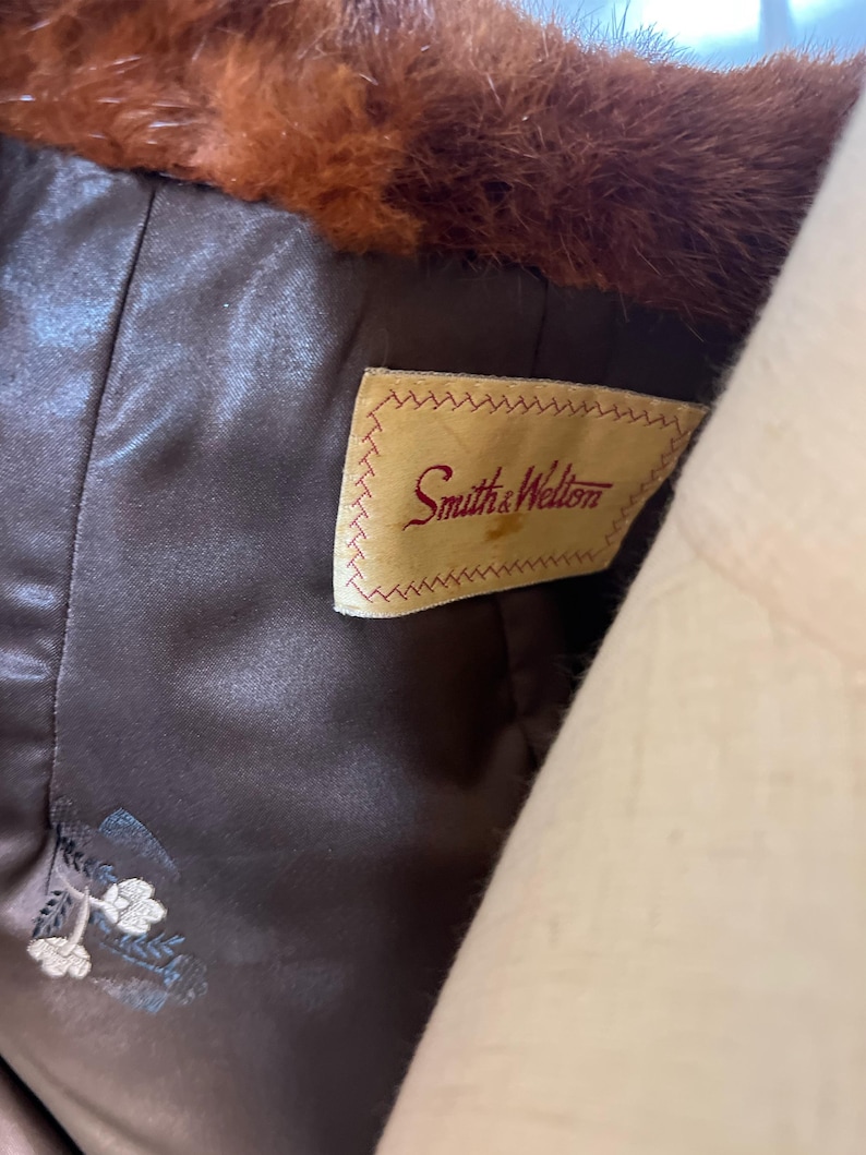Vintage Mahogany Mink Fur Jacket – 1950s Cropped Coat, Smith & Welton ...