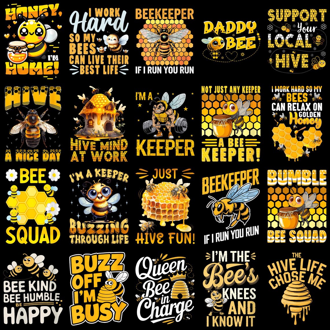 Beekeeping Humor PNG, Beekeeper Hive Jokes for Bee Lovers Clipart ...