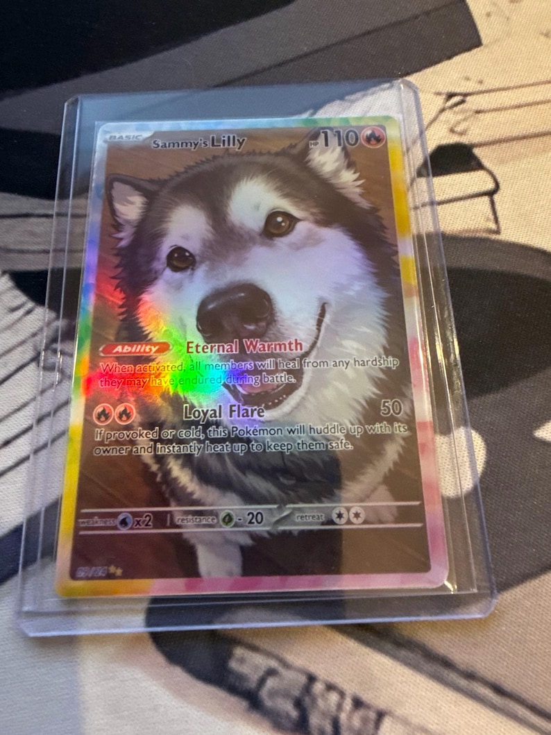 Custom Pokémon Card | Holographic Personalized Trading Game Gift for ...