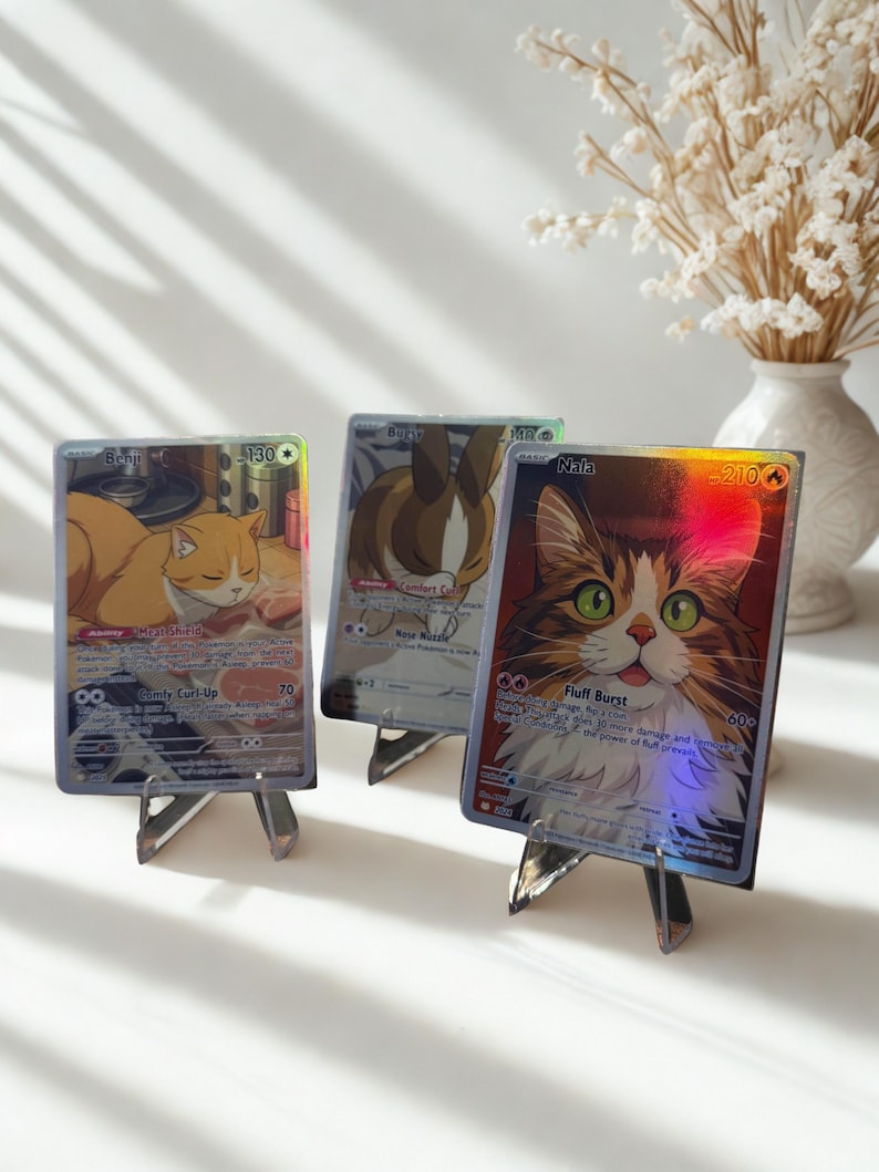 Custom Pokémon Card | Holographic Personalized Trading Game Gift for ...