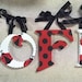 Lady Bug - Ladybug - Hand Painted - Custom - Wooden Nursery Hanging ...