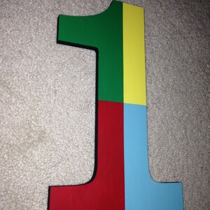 UNO - First Birthday - Photo Prop - Hand Painted Number 1 - Birthday ...