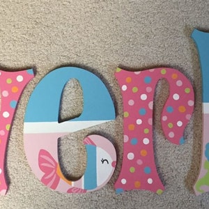 Under the Sea - Whale - Fish - Hand Painted - Wooden Wall Letters ...