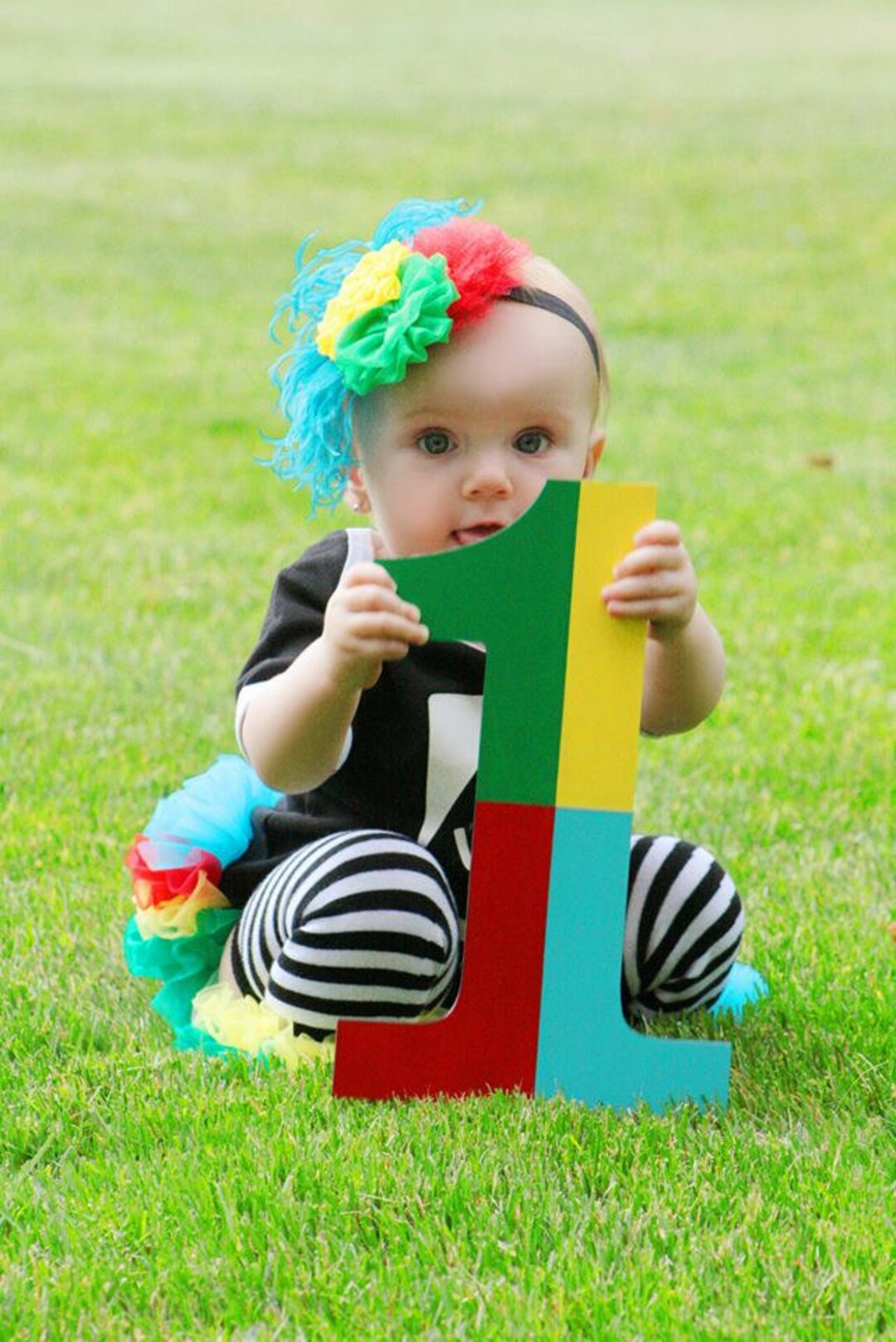 UNO - First Birthday - Photo Prop - Hand Painted Number 1 - Birthday ...