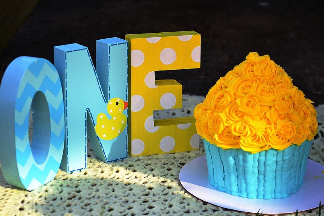 Rubber Duck - Ducky - First Birthday - Photo Prop - Wooden - Hand ...
