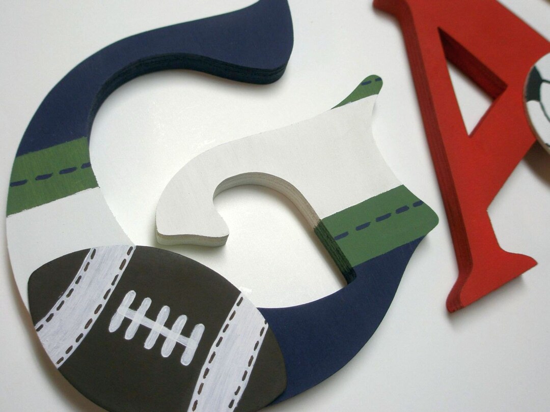 Junior Varsity Custom Hand Painted Wooden Wall Letters - Etsy