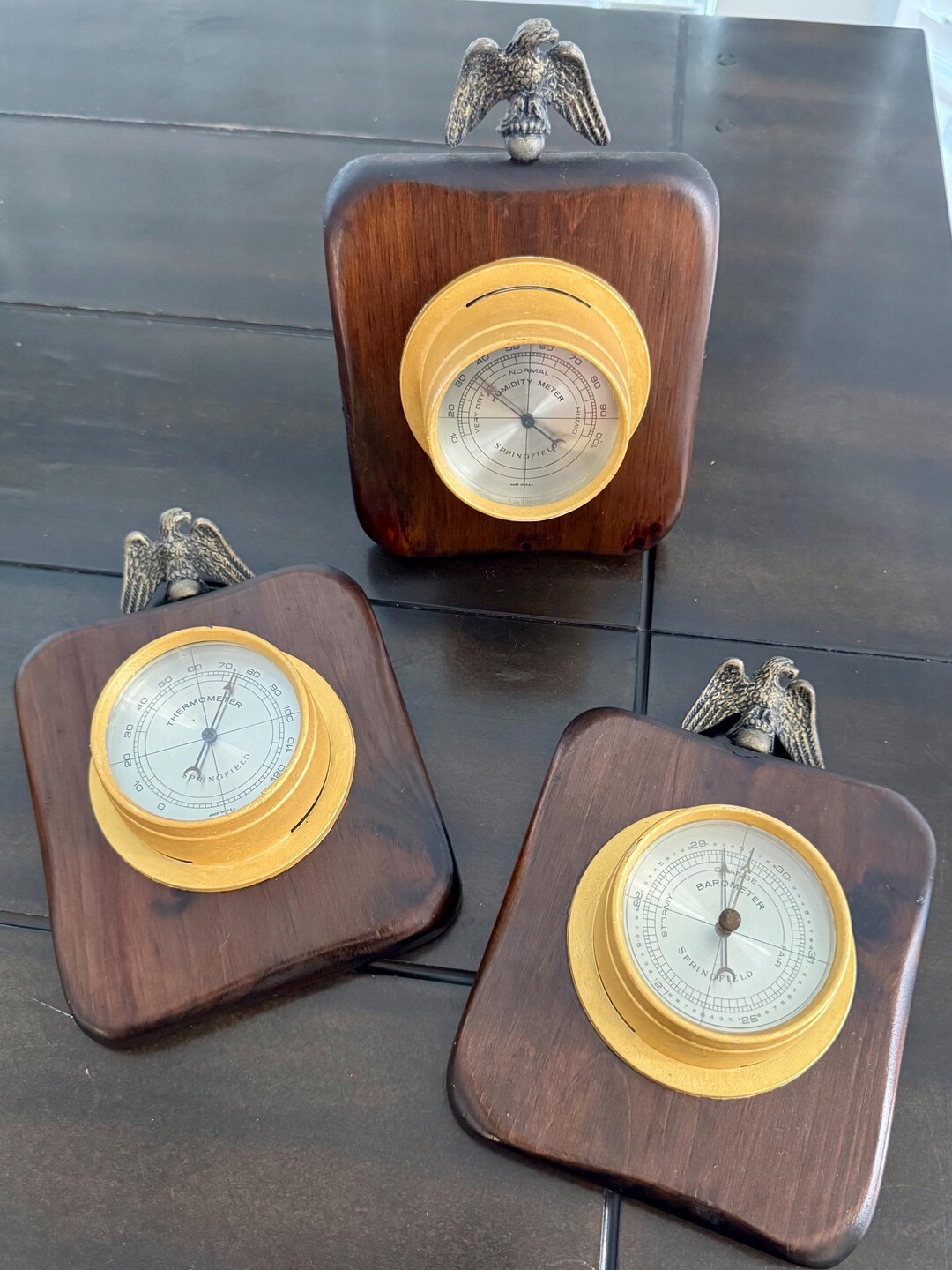 Vintage Springfield Instrument Weather Station Set | Mid Century Eagle ...