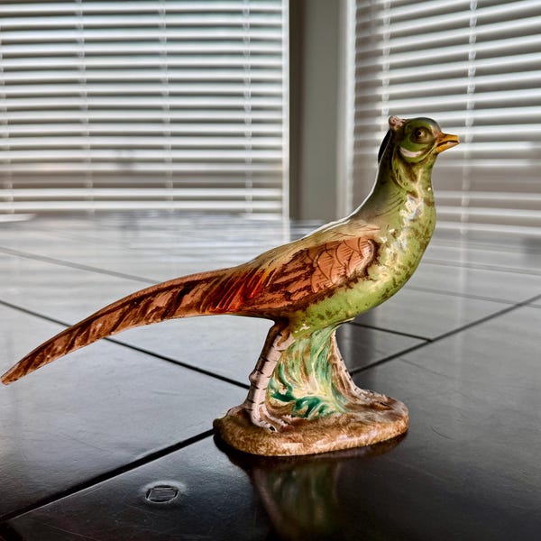 Ceramic Pheasant Figurine - Etsy