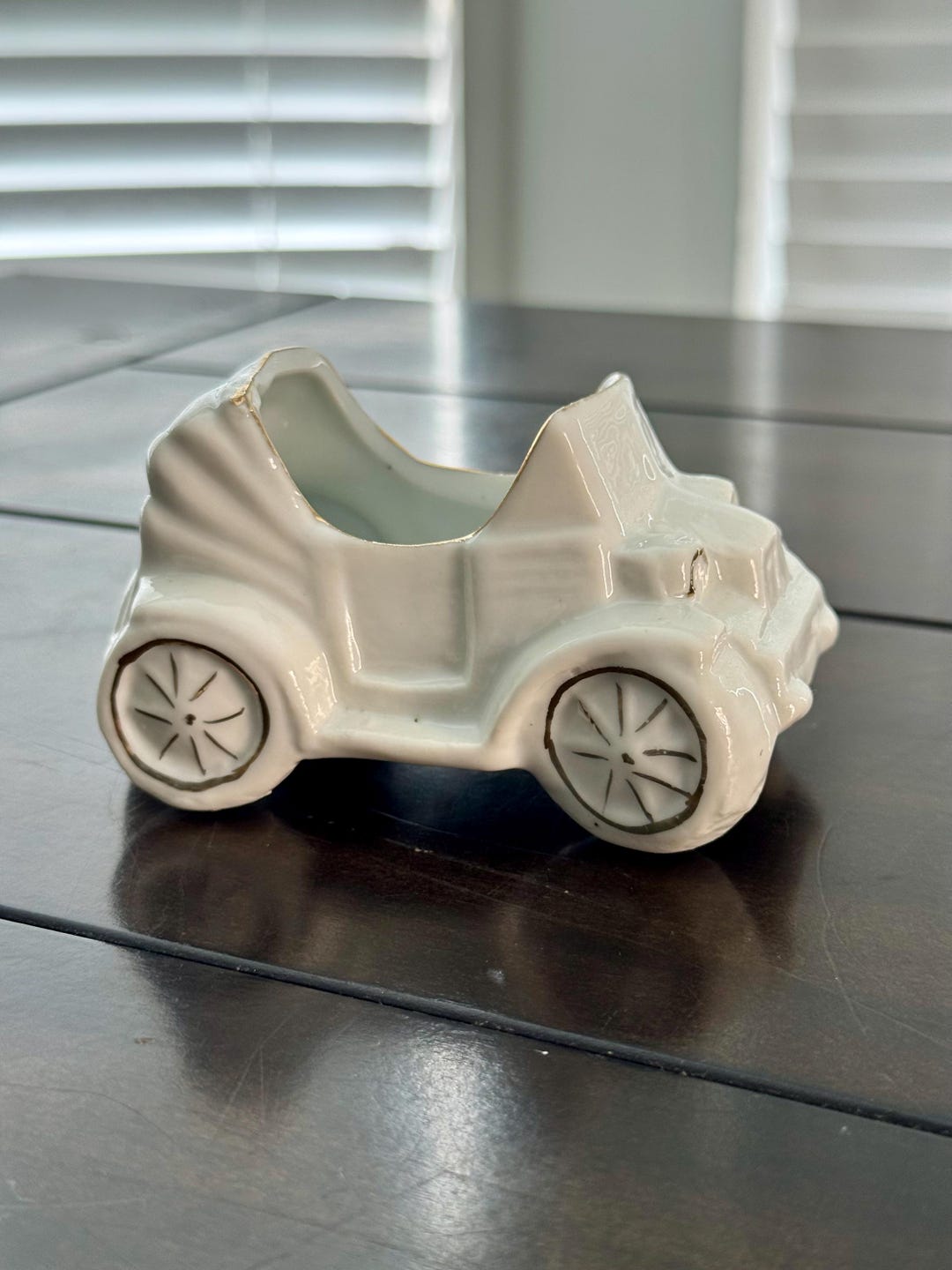 Vintage White Ceramic Car Planter – 1980s - Etsy
