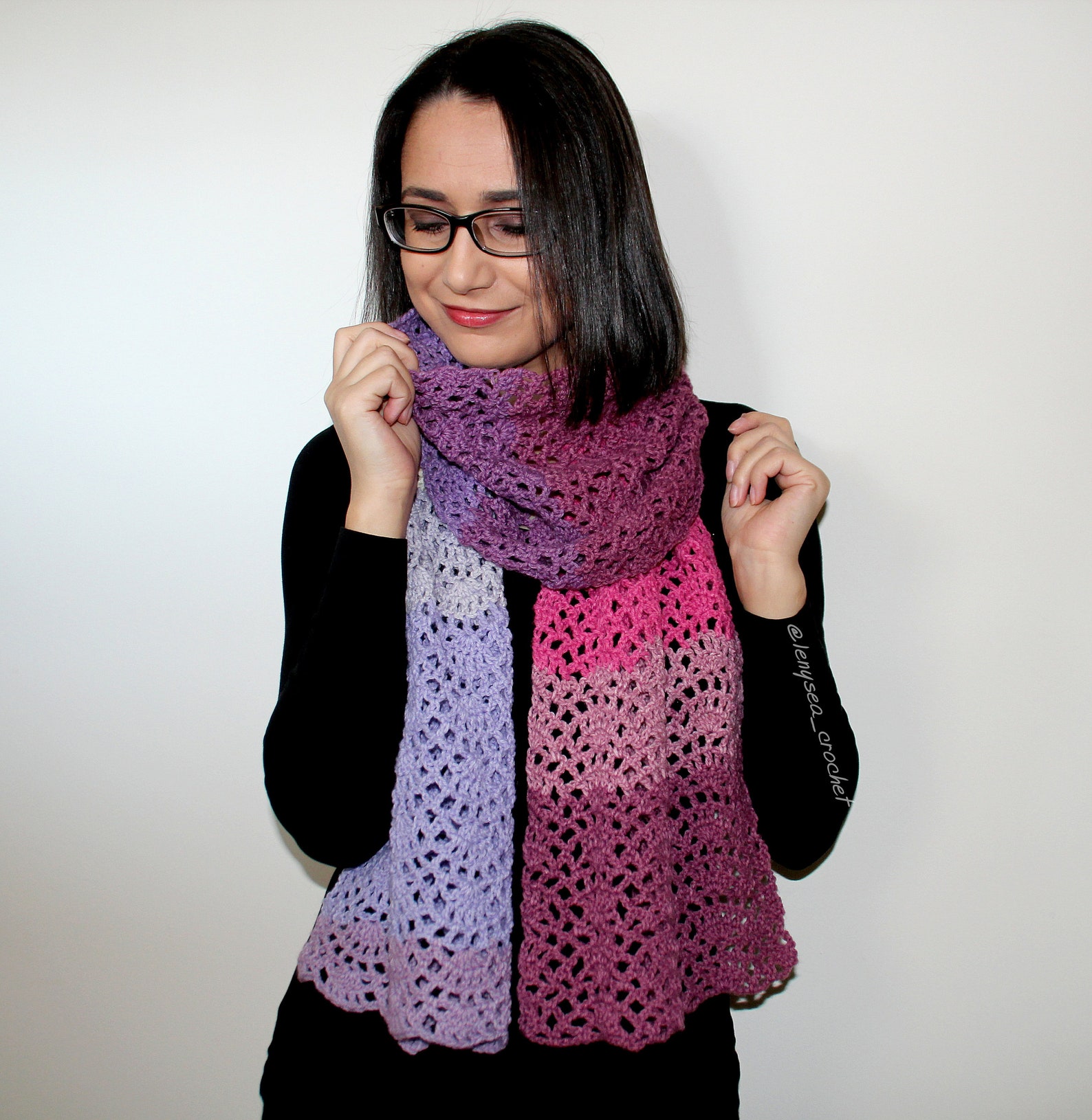 Crochet Shell Scarf Wrap Shawl PATTERN | Etsy