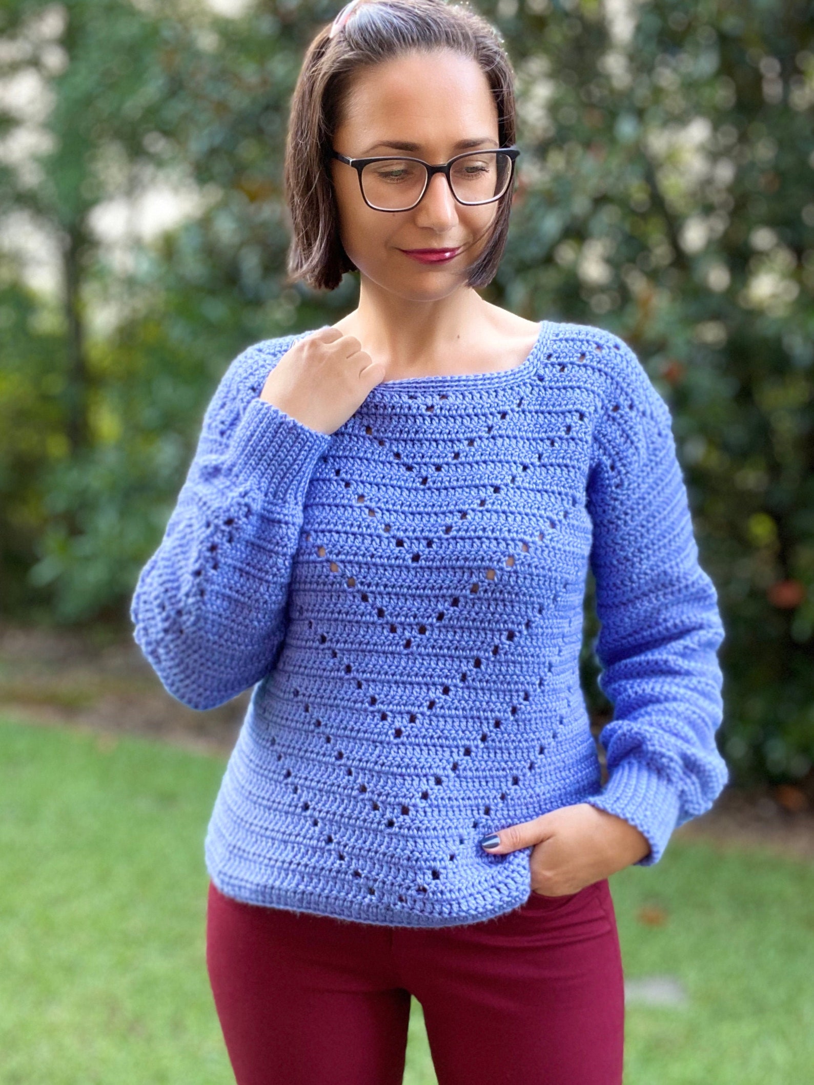 Arrow Sweater PATTERN Crochet Pullover | Etsy