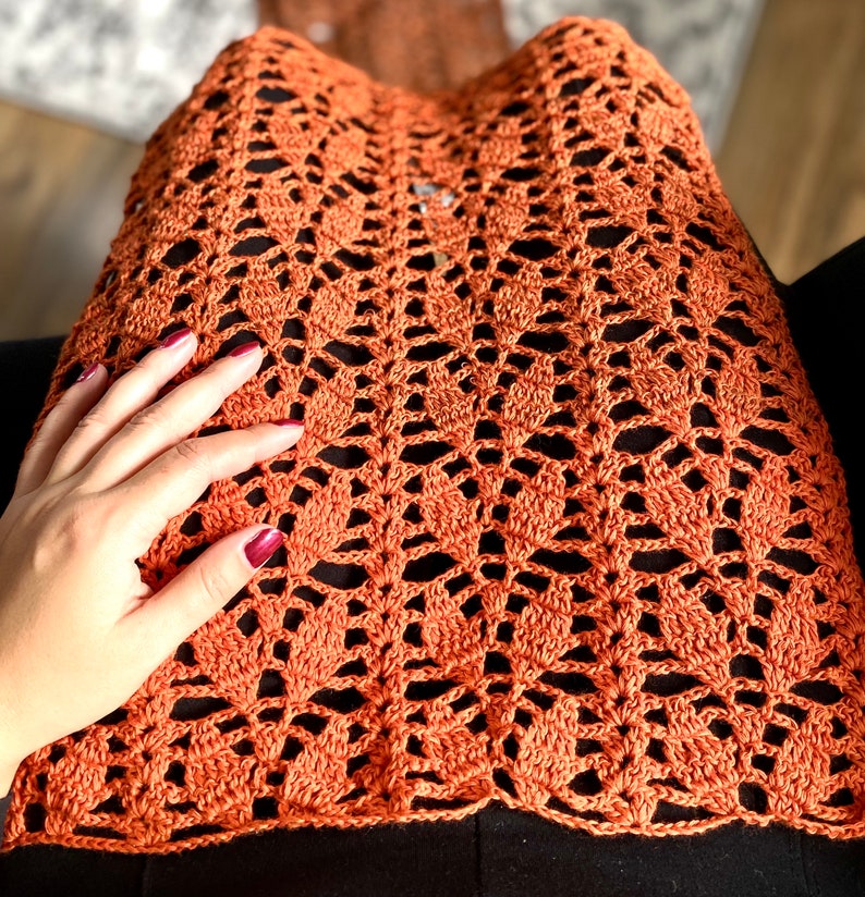 Crochet Leaf Shawl Pattern | the Leaf Scarf - Etsy