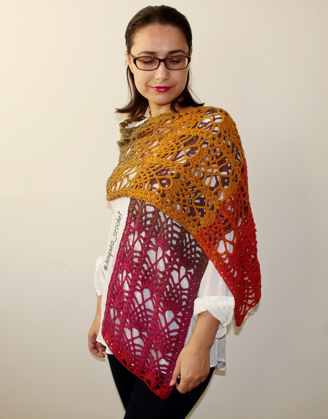 Crochet Pineapple Scarf Shawl Wrap PATTERN - Etsy Canada