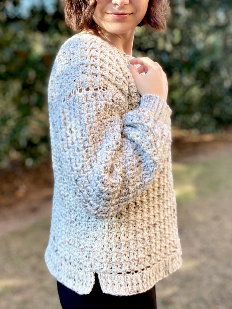 Crochet PATTERN Textured Sweater Pattern - Etsy