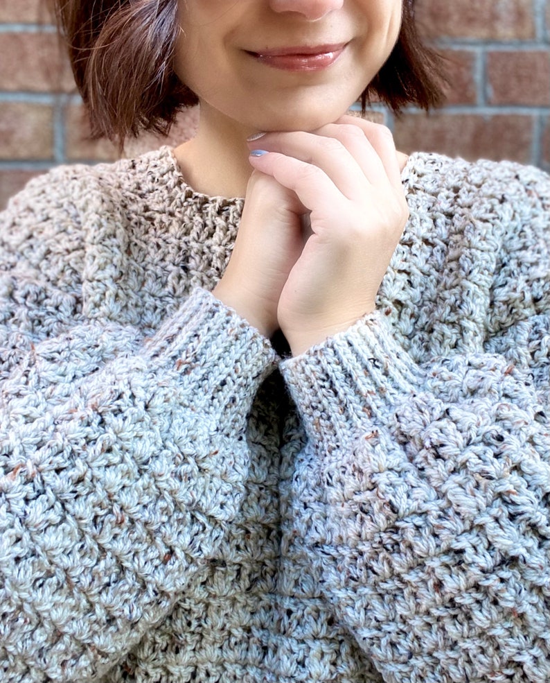 Crochet PATTERN Textured Sweater Pattern - Etsy