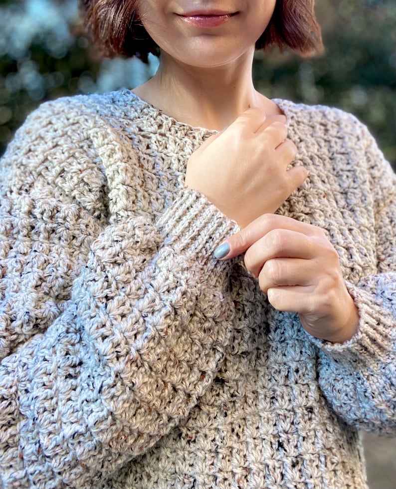 Crochet PATTERN Textured Sweater Pattern - Etsy