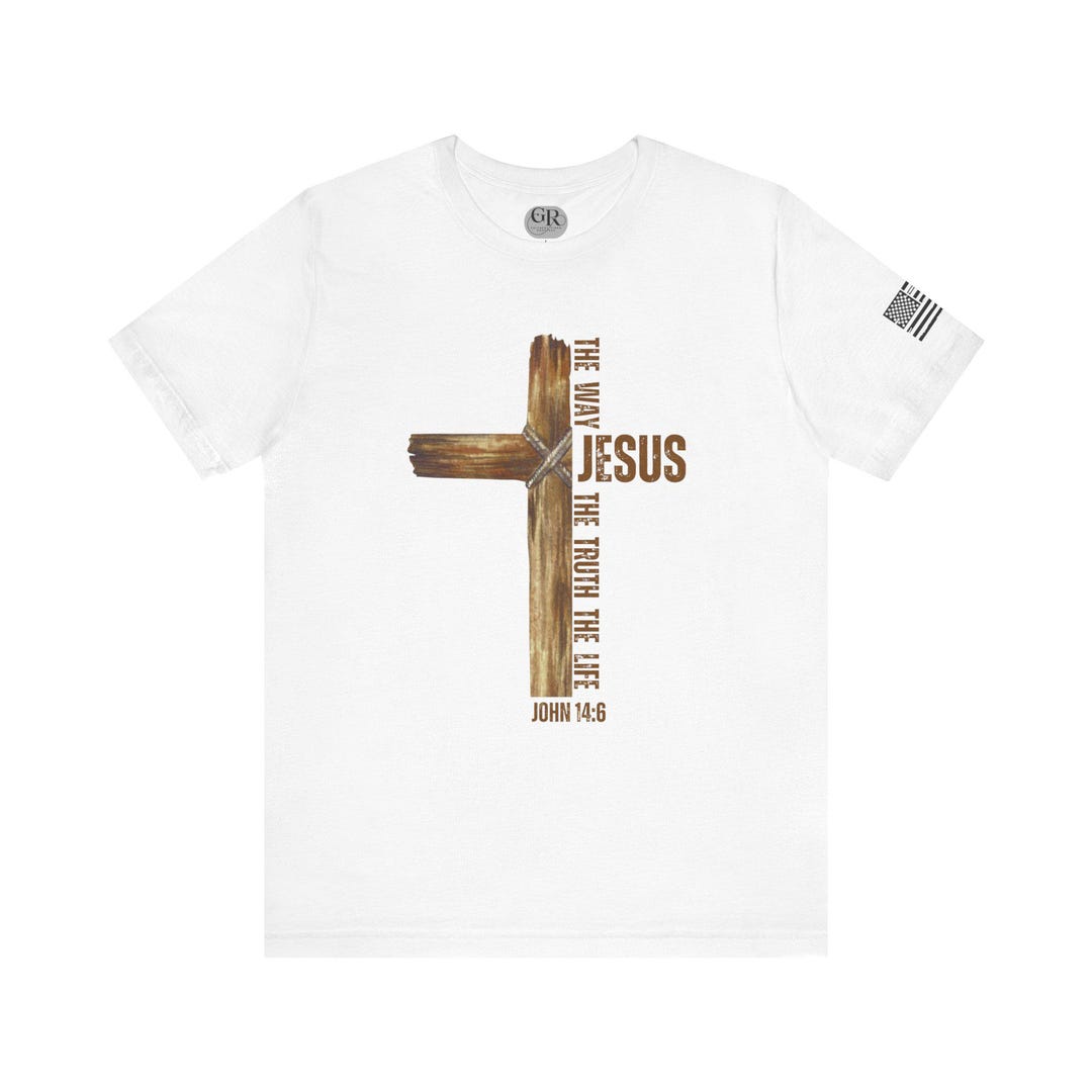 Christian Cross Graphic Tee, Jesus Quote Shirt - Etsy