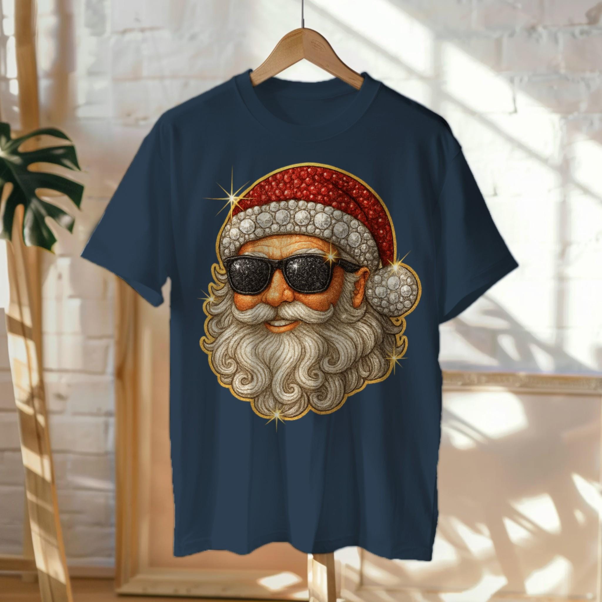 Glam Santa PNG | Diamond & Glitter Christmas Clipart (digital Download ...