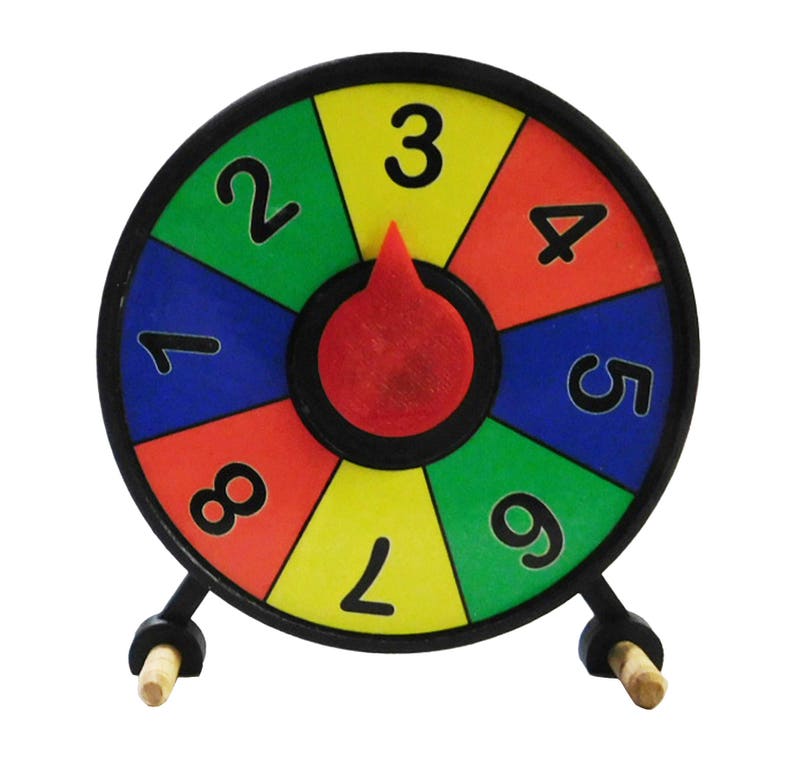 Prize Wheel Mini Desktop Spinner 4 inch | Etsy
