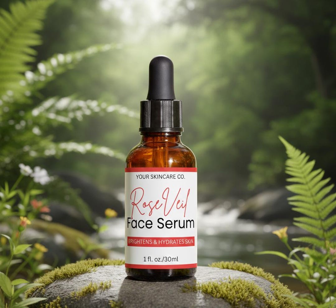 Serum Label Template for Skincare | Canva Editable Cosmetic Bottle ...