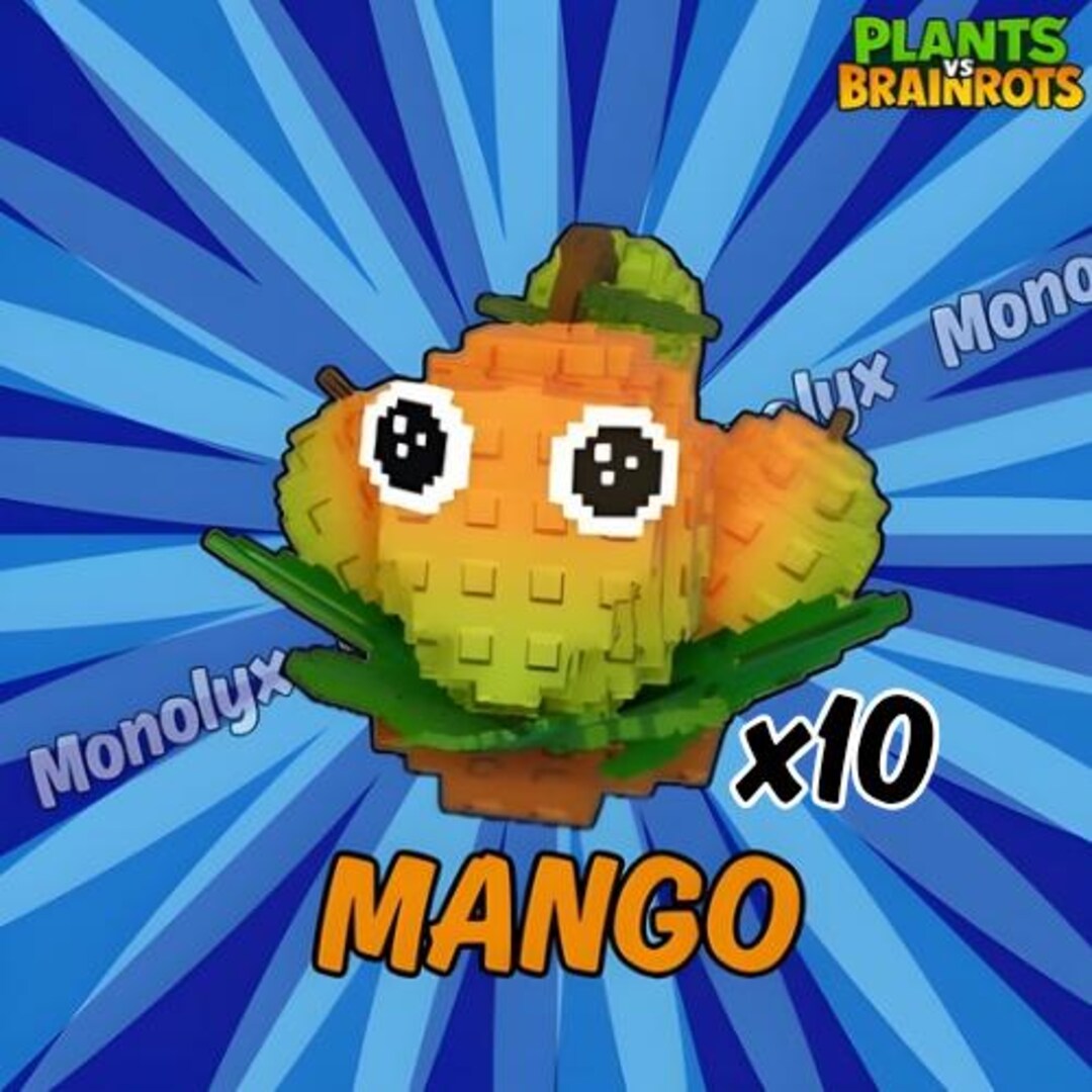 Roblox Plants Vs Brainrot: 10x Mango [secret Plant] - Cheap & Fast ...